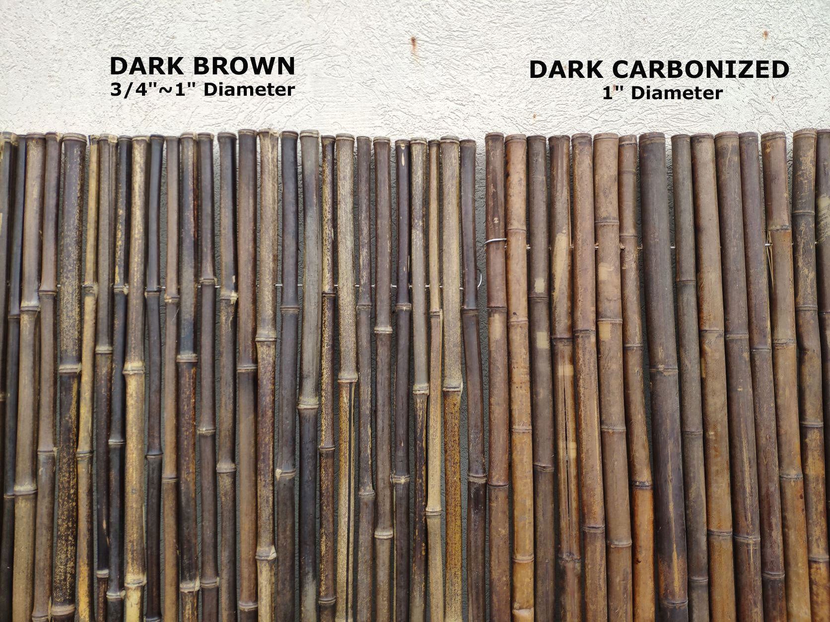 Dark Carbonized Bamboo Fencing– Bamboo Toronto Store